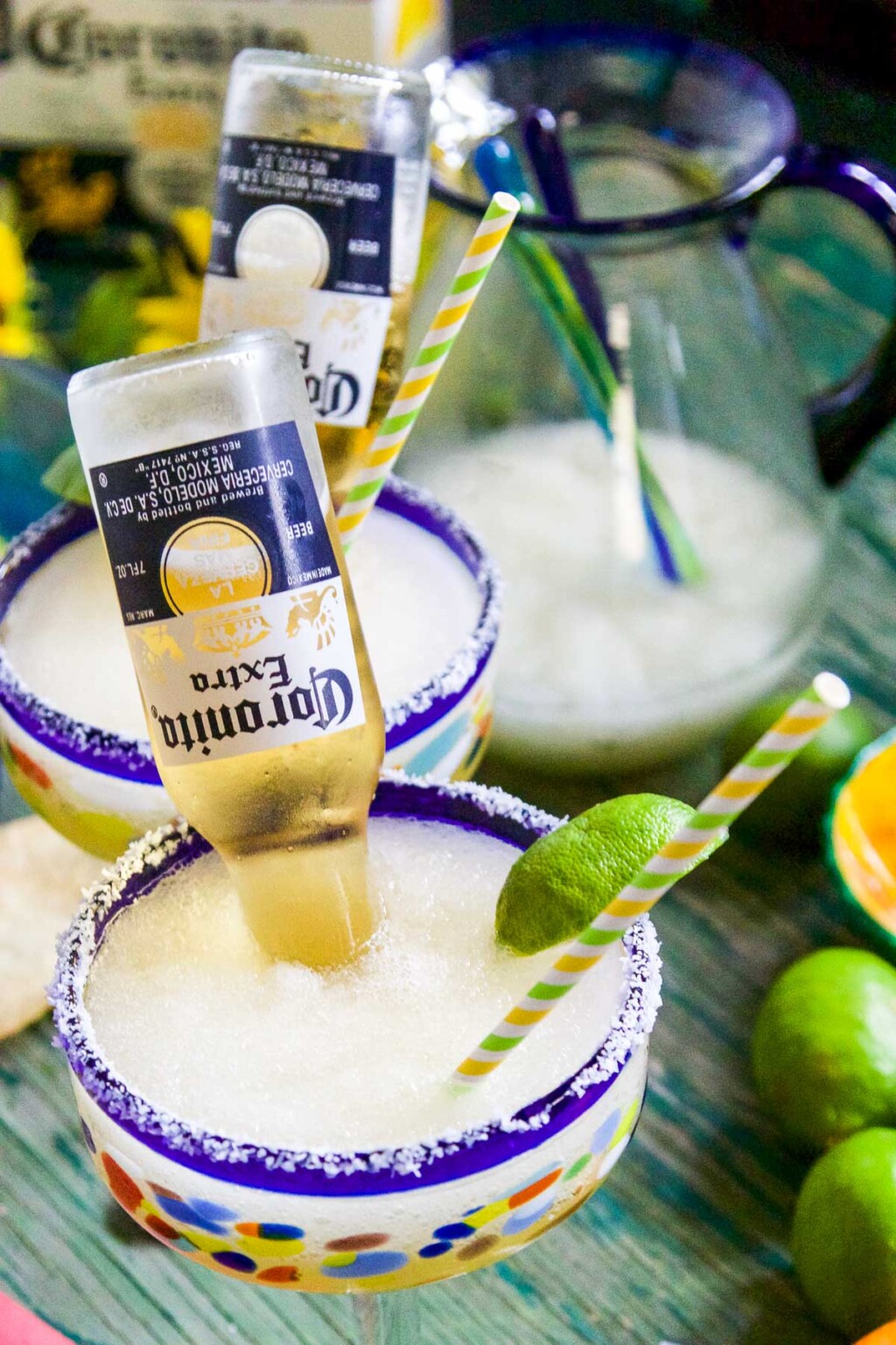 CoronaRita Frozen Margarita Coronita Cocktails - Delicious Table