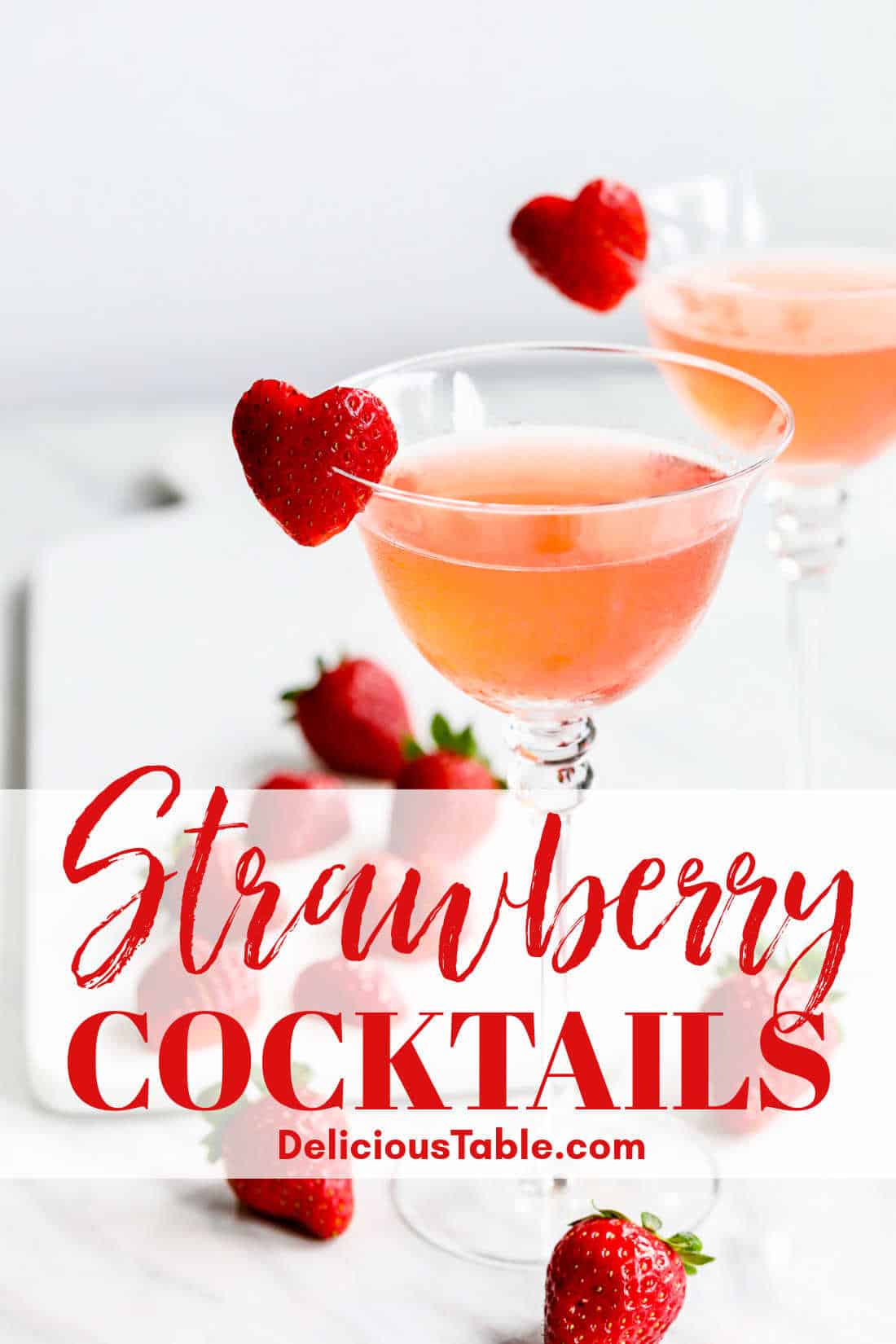 Strawberry Cocktails Recipe - Delicious Table