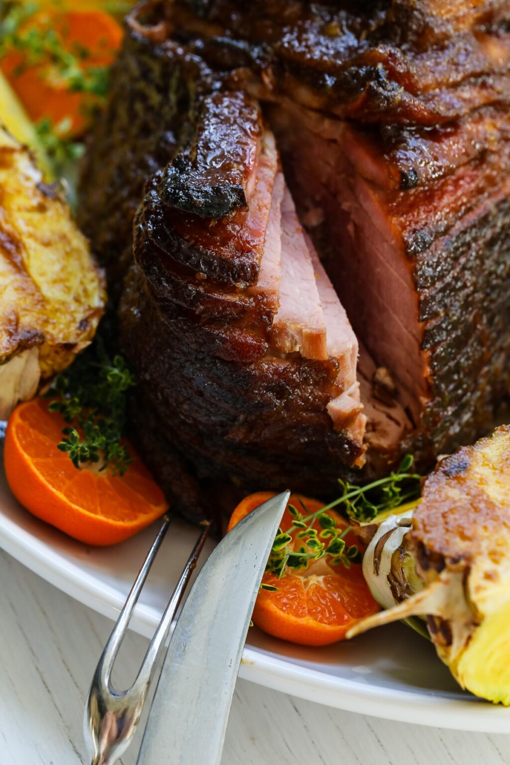 Kahlua Pineapple Glazed Ham Recipe (Spiral Cut) | Delicious Table