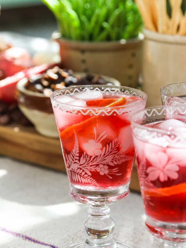 Hibiscus Cocktail Recipe (Low Sugar GF Keto) - Delicious Table