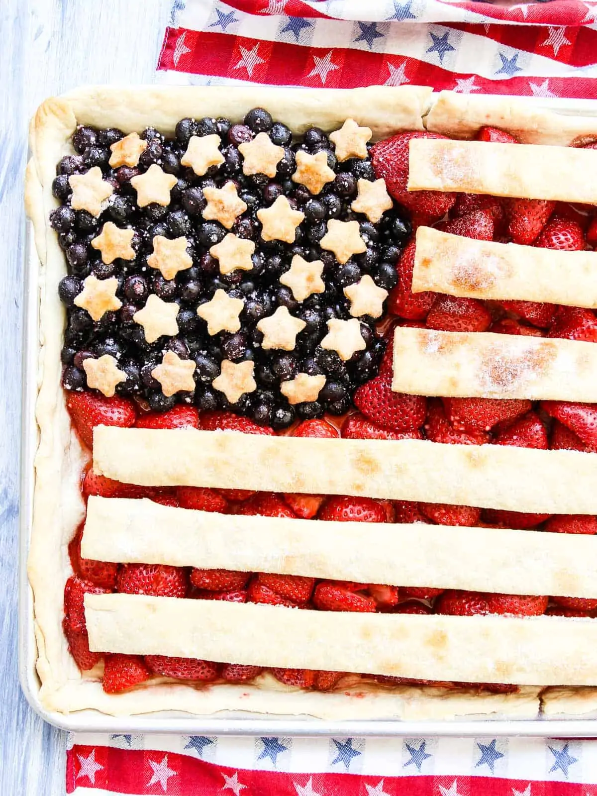 American Flag Pie - Delicious Table