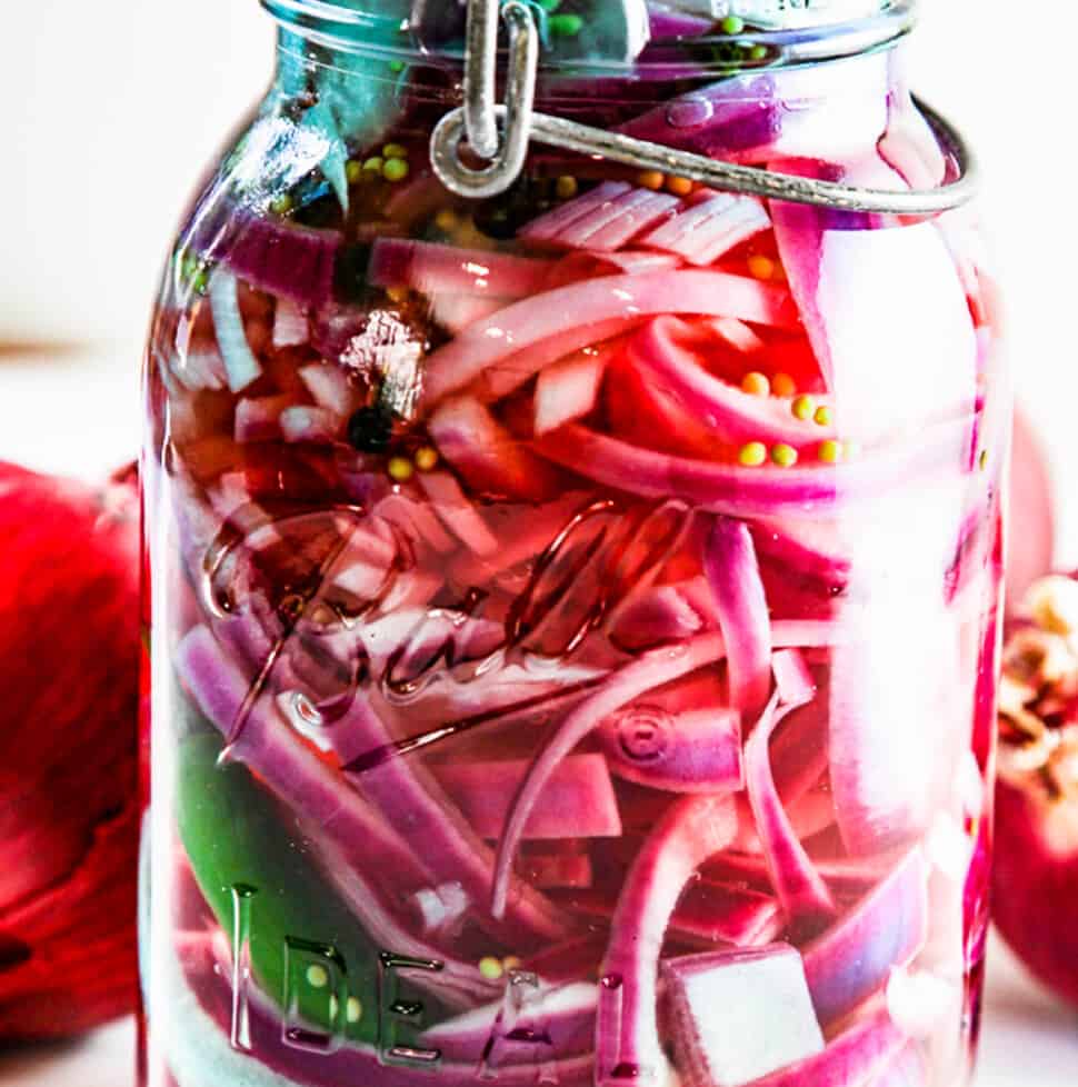 Pickled Red Onions Recipe ~ Ready In 30 Minutes! | Delicious Table