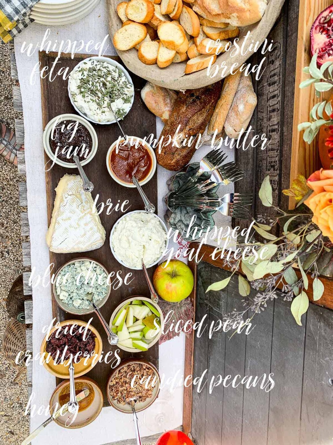 Fall Crostini Bar for THANKSGIVING or Fall Friendsgiving | Delicious Table