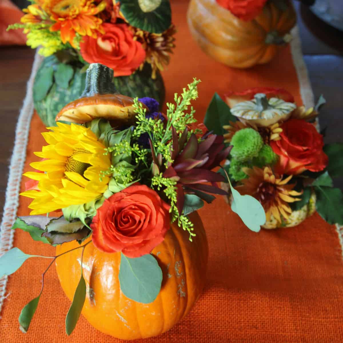 Fresh Flower Centerpieces Thanksgiving