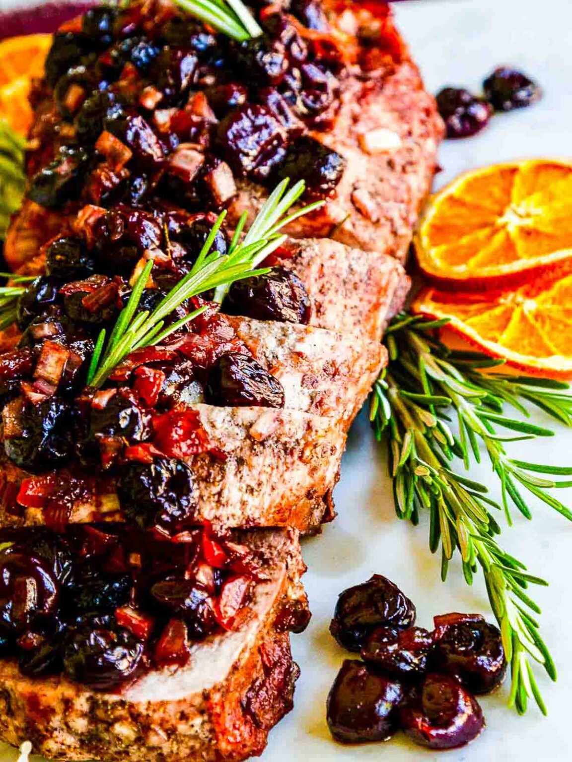 Cherry Balsamic Pork Loin Recipe (Easy 10 Minute Prep) | Delicious Table