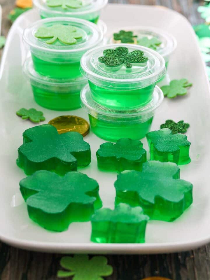 Green Jello Shots and Jigglers - Delicious Table