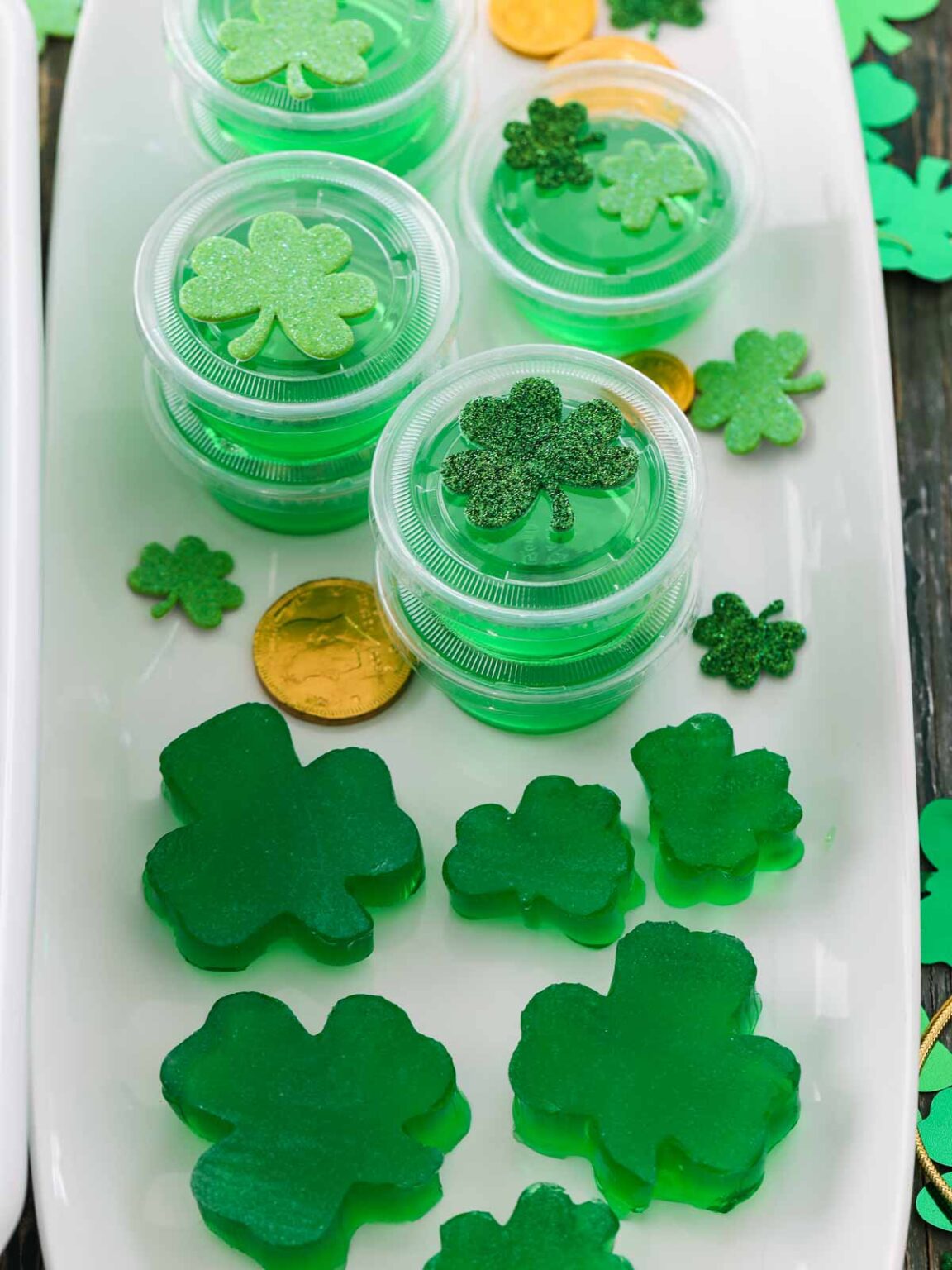 Green Jello Shots and Jigglers - Delicious Table