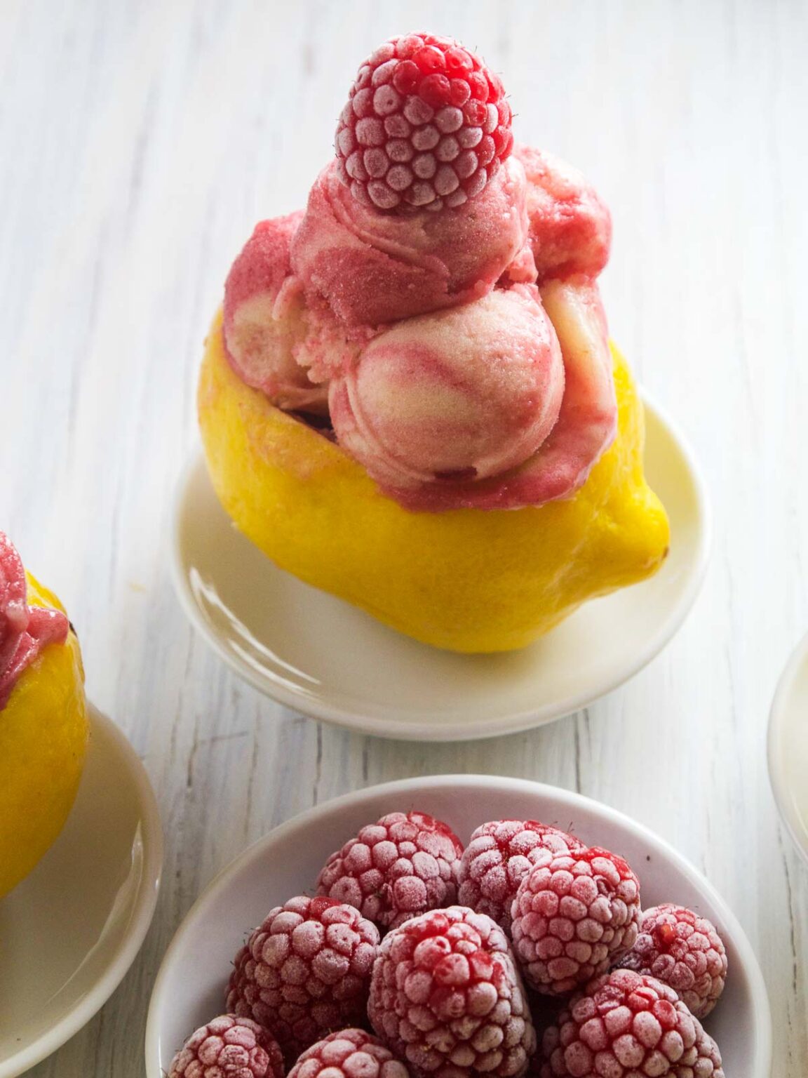 Raspberry Lemon Sorbet Recipe (Nice Cream) | Delicious Table