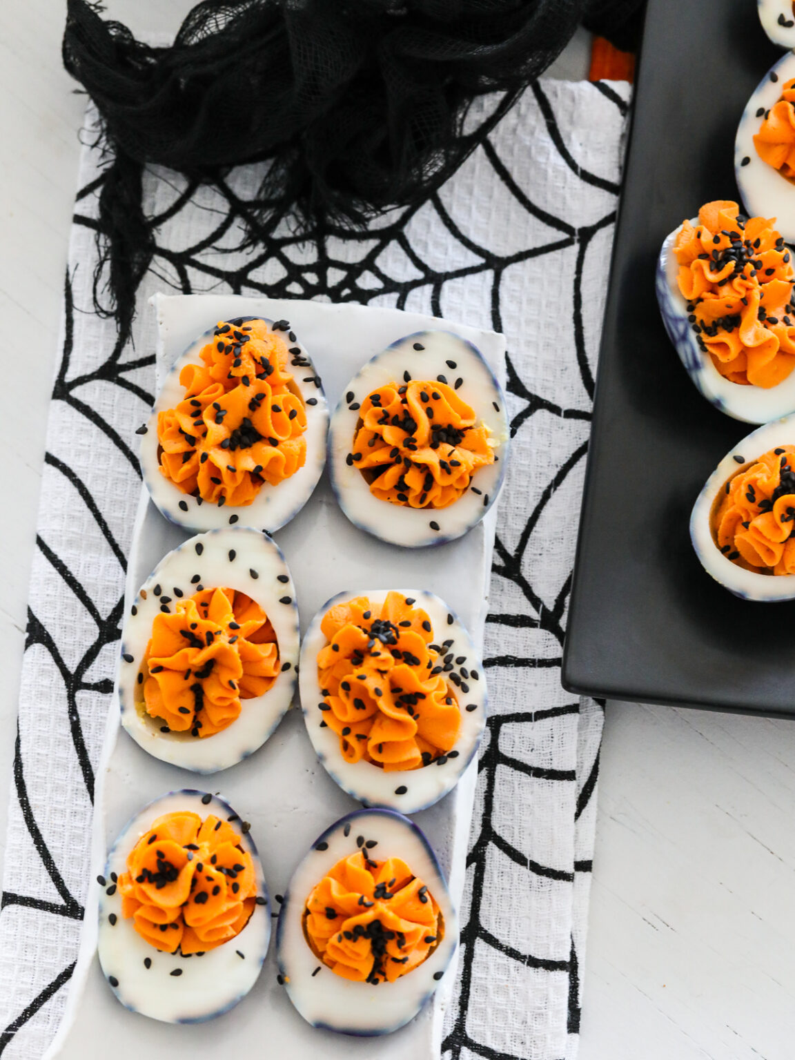 Halloween Deviled Eggs Recipe - Delicious Table