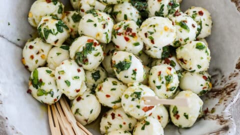 Marinated mozzarella balls store