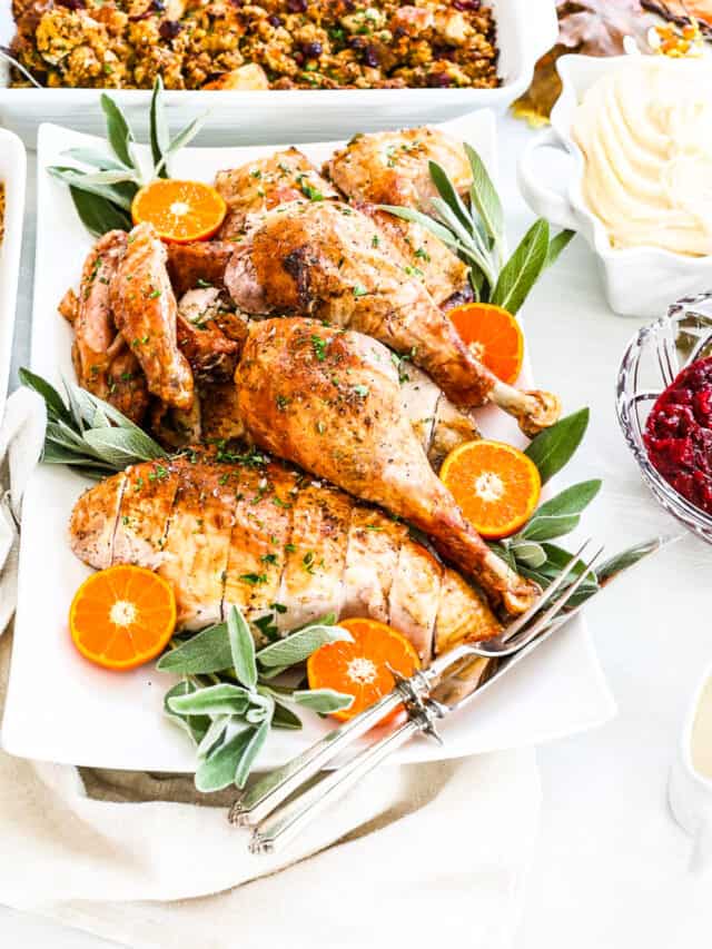 Roast Spatchcock Turkey Recipe | Delicious Table
