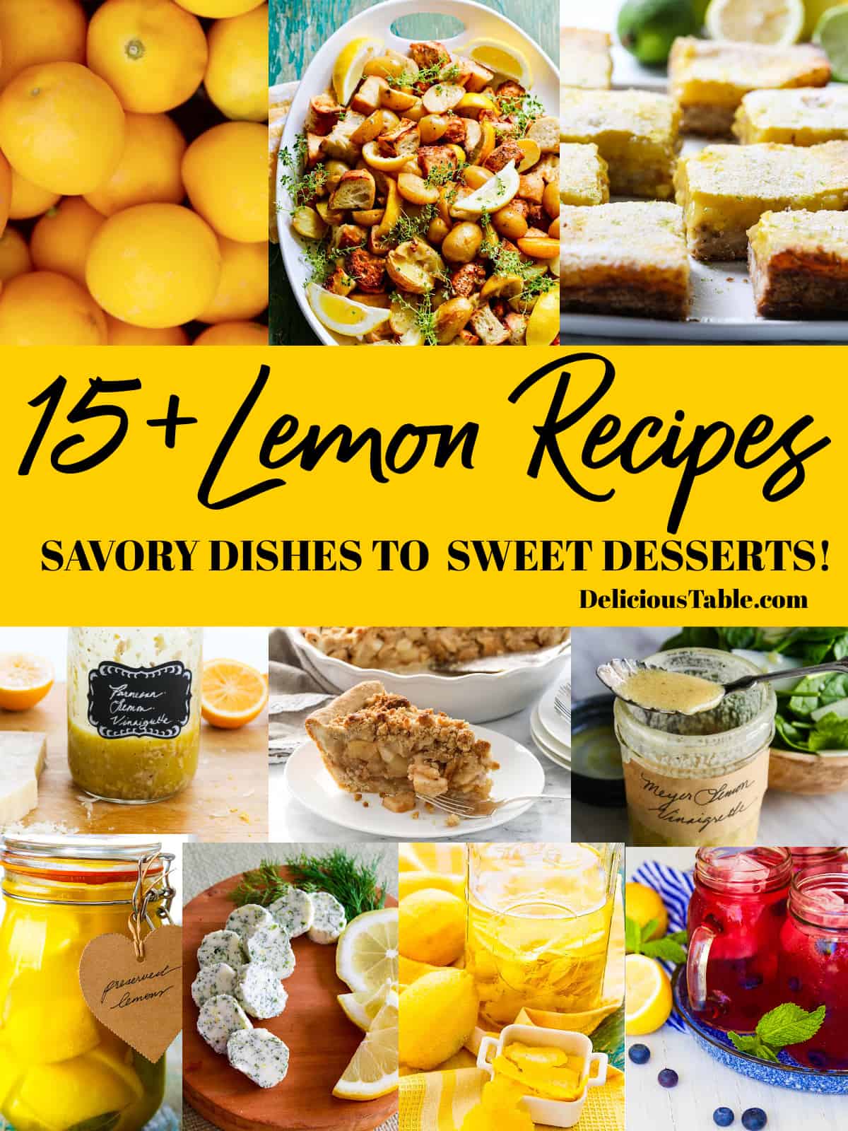 15 Real Fresh Lemon Recipes - Delicious Table