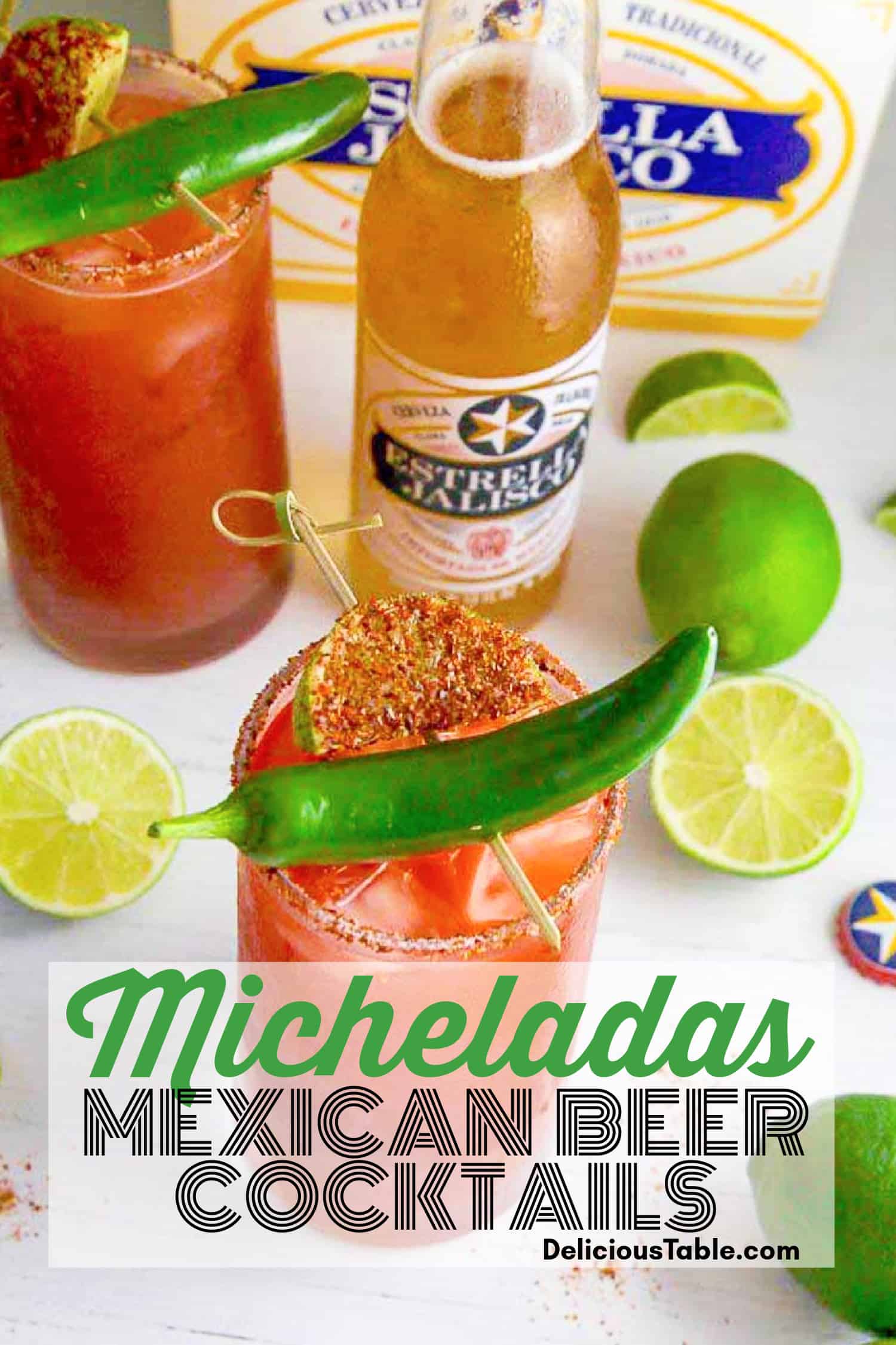 Michelada Mexican Beer Cocktails Recipe - Delicious Table