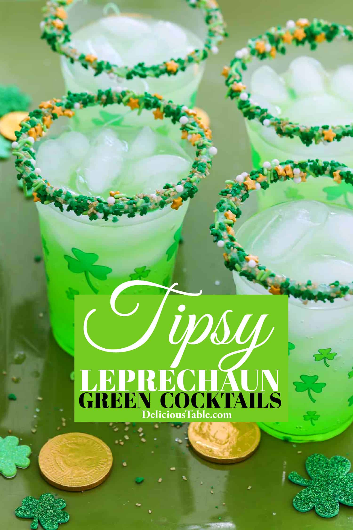 Tipsy Leprechauns Green Cocktails Recipe - Delicious Table