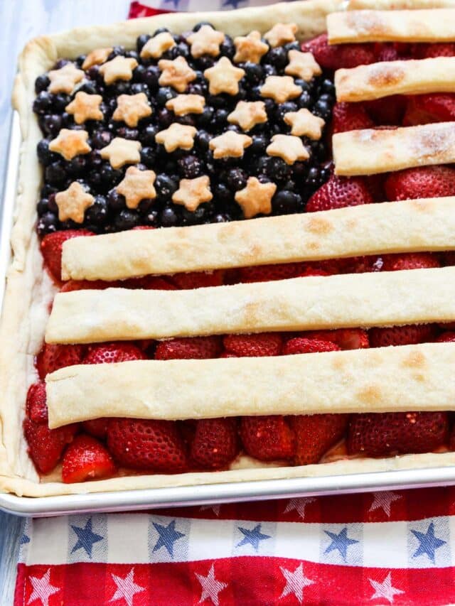 American Flag July 4th Pie Recipe - Delicious Table