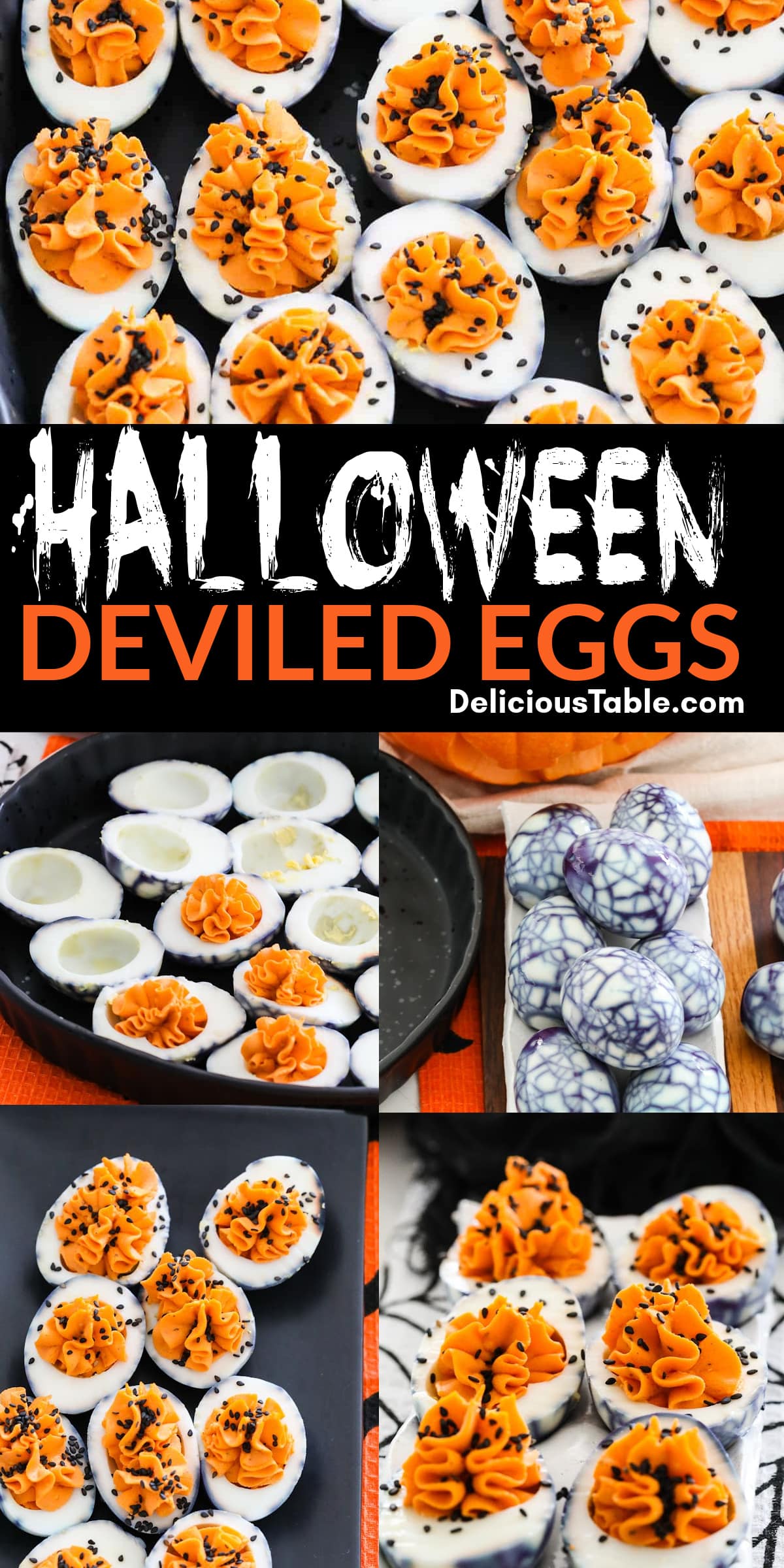 Halloween Deviled Eggs Recipe - Delicious Table