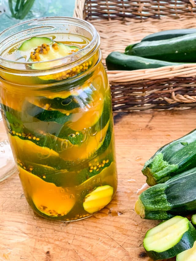 Zucchini Pickles Recipe (No Canning) - Delicious Table