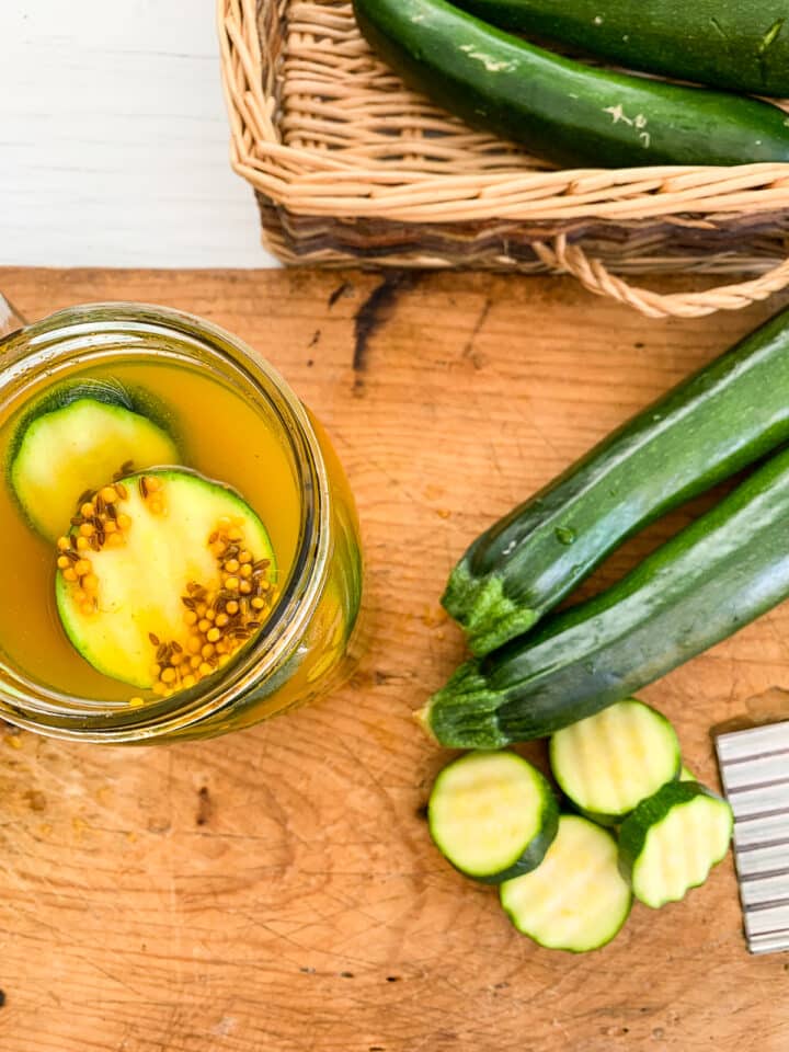 Zucchini Pickles Recipe (No Canning) - Delicious Table