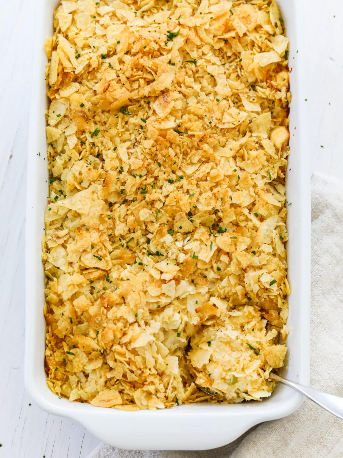 Cheesy Potato Casserole (Funeral Potatoes) - Delicious Table